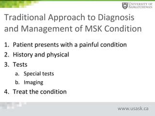 Facilitated MSK US examination | PPT
