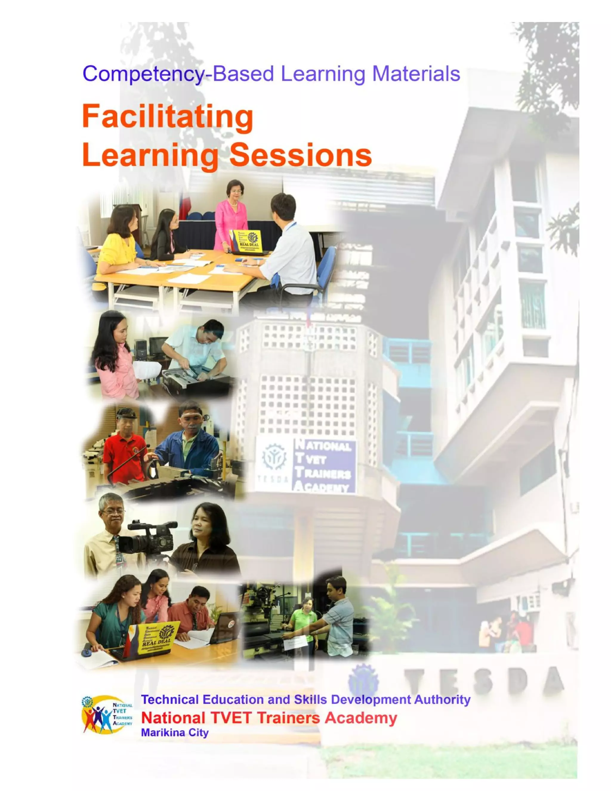 Facilitate learning sessions | PDF