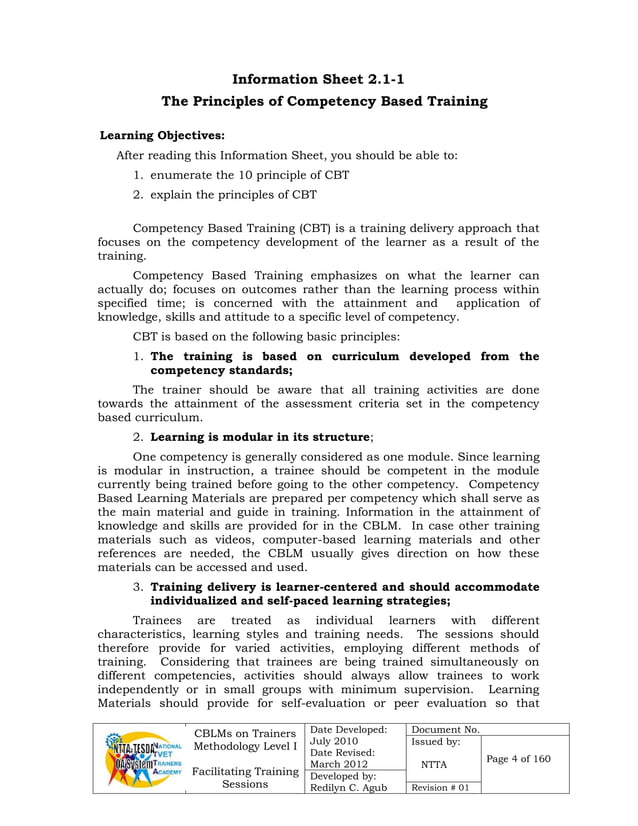 Facilitate learning sessions | PDF | Resume Writing and Advice | Job Search