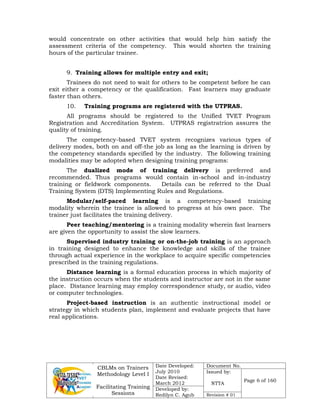 Facilitate learning sessions | PDF
