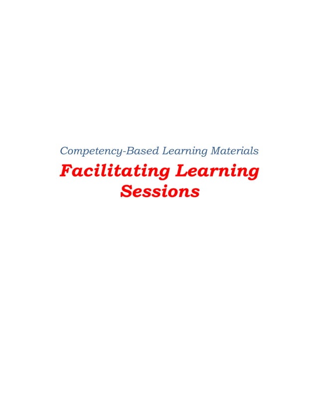 Facilitate learning sessions | PDF | Resume Writing and Advice | Job Search