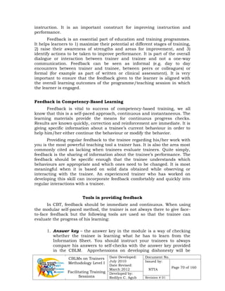 Facilitate learning sessions | PDF