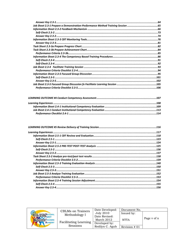 Facilitate learning sessions | PDF | Resume Writing and Advice | Job Search