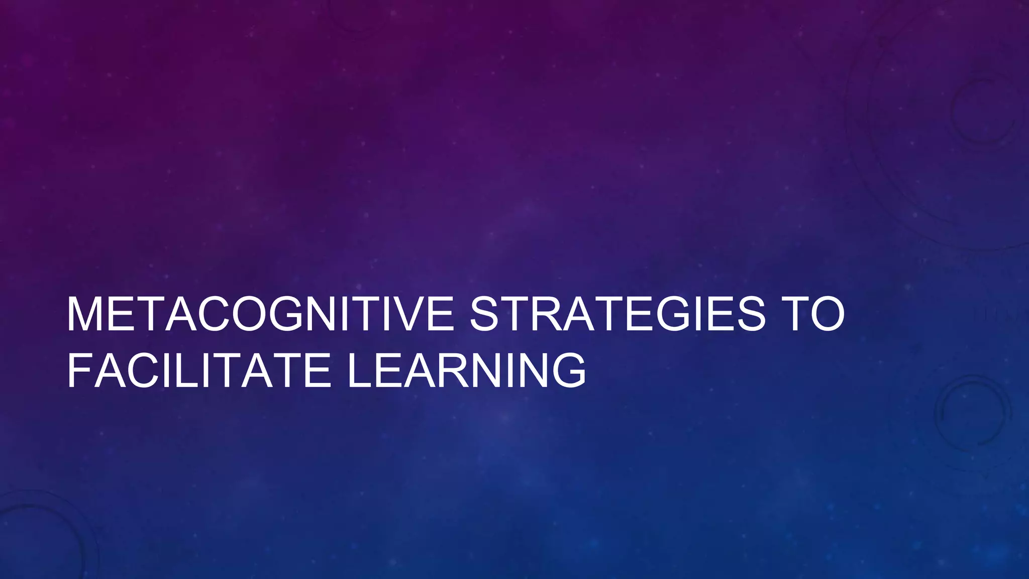 Facilitating learning-1 | PPTX