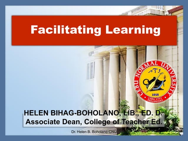 Facilitating learning-2013 | PDF | Education