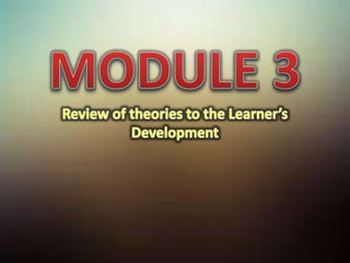 Facilitating learning-module 3 | PPTX | Science