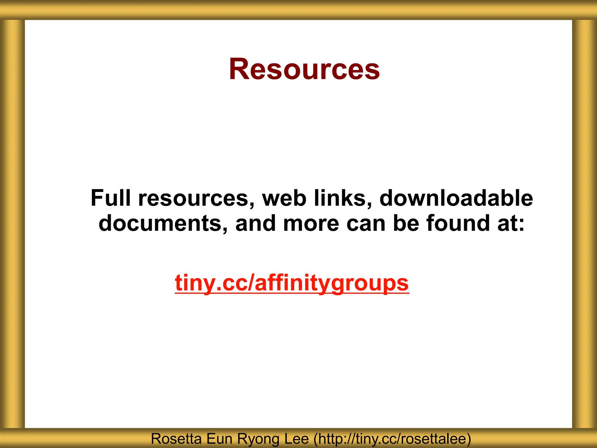 Facilitating Affinity Groups | PPTX