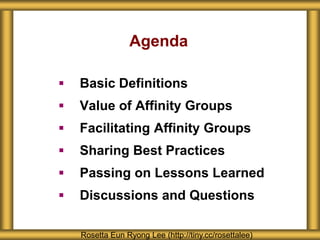 Facilitating Affinity Groups | PPTX
