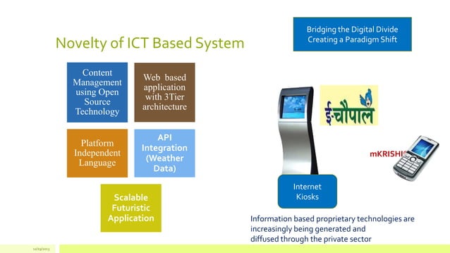 Facilitating agro advisory services through ICT | PPTX