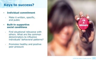 Facilitating Behavioral Change | PPTX