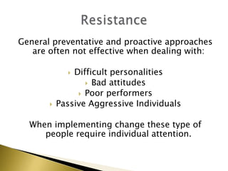 Facilitating Change with Difficult Or Non Compliant Staff Jennifer ...