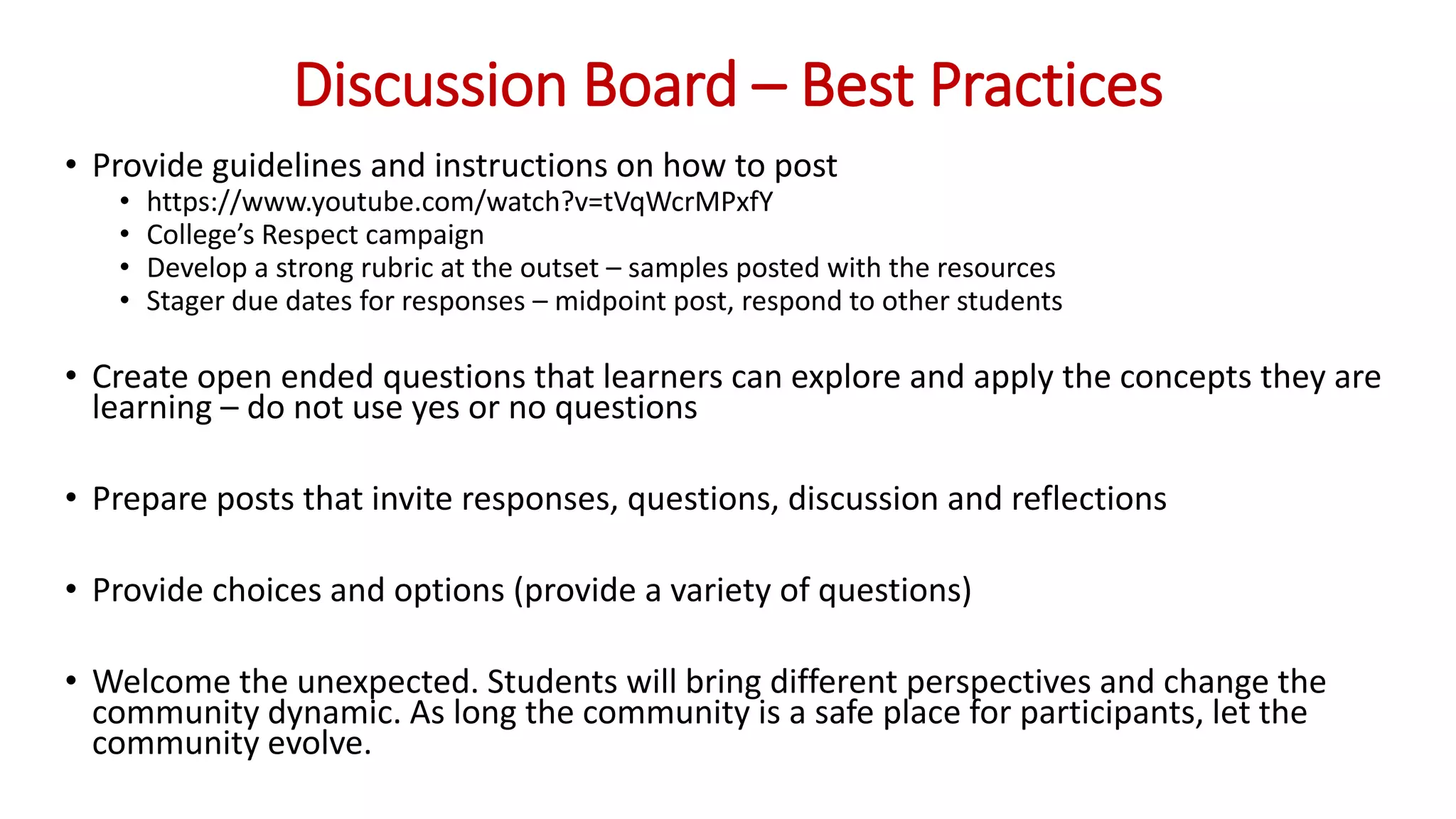 Facilitating communication in online learning environments | PPTX ...