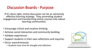 Facilitating communication in online learning environments | PPTX ...