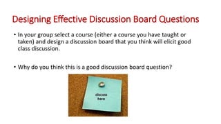 Facilitating communication in online learning environments | PPTX ...