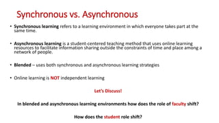 Facilitating communication in online learning environments | PPTX ...