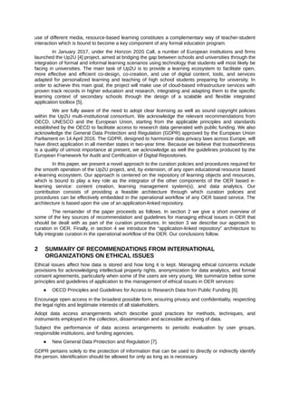 Facilitating curation of OER through the use of an application linked repository uvigo | PDF ...