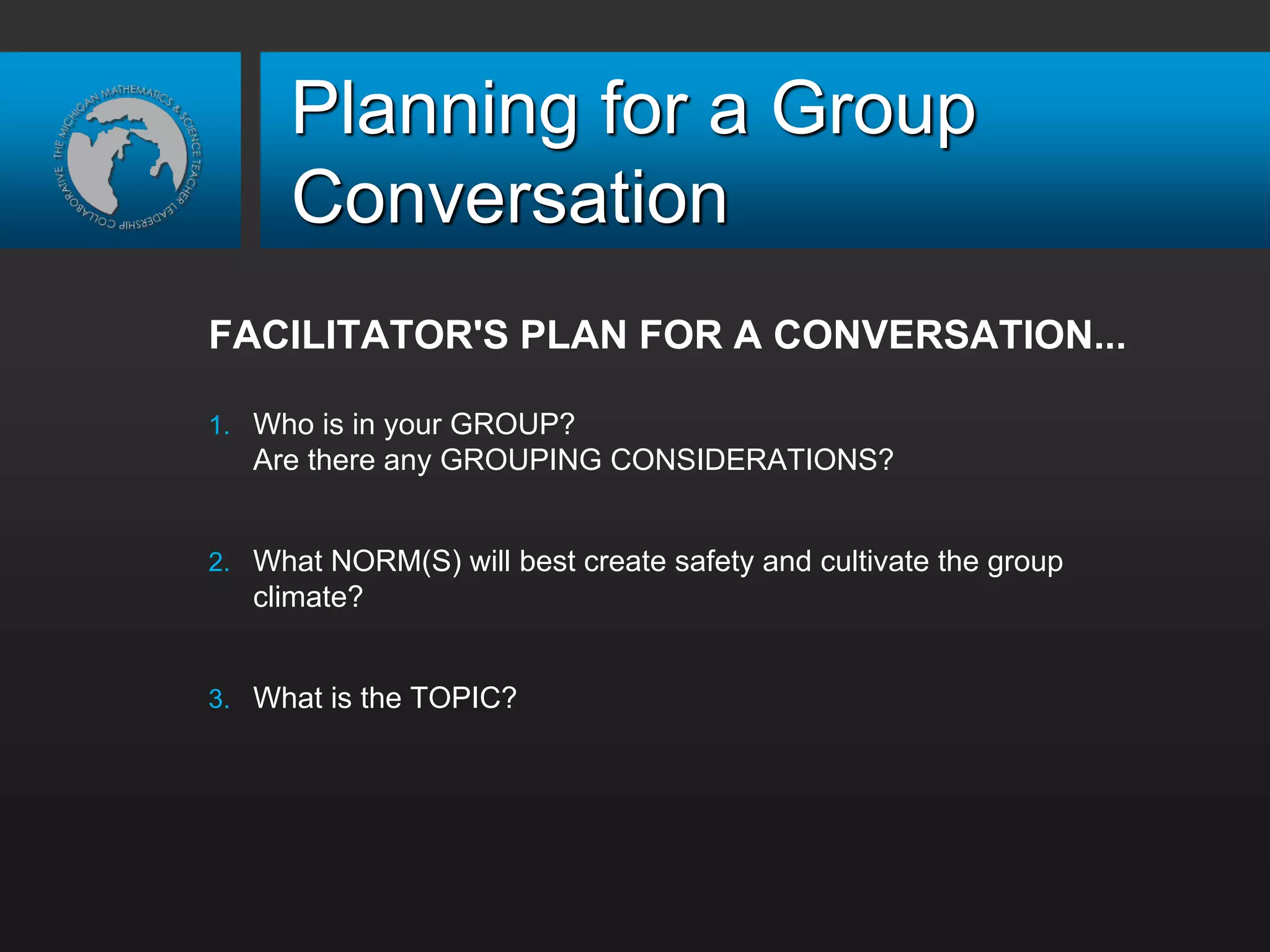 Facilitating group conversations | PPTX