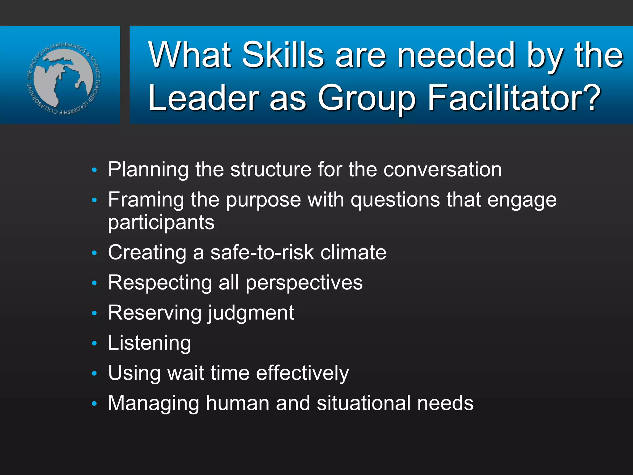 Facilitating group conversations | PPTX