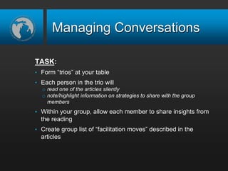 Facilitating group conversations | PPT