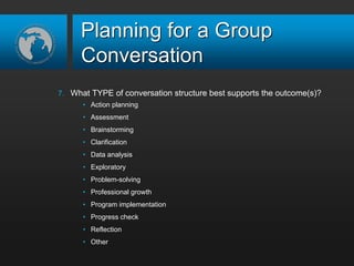 Facilitating group conversations | PPT