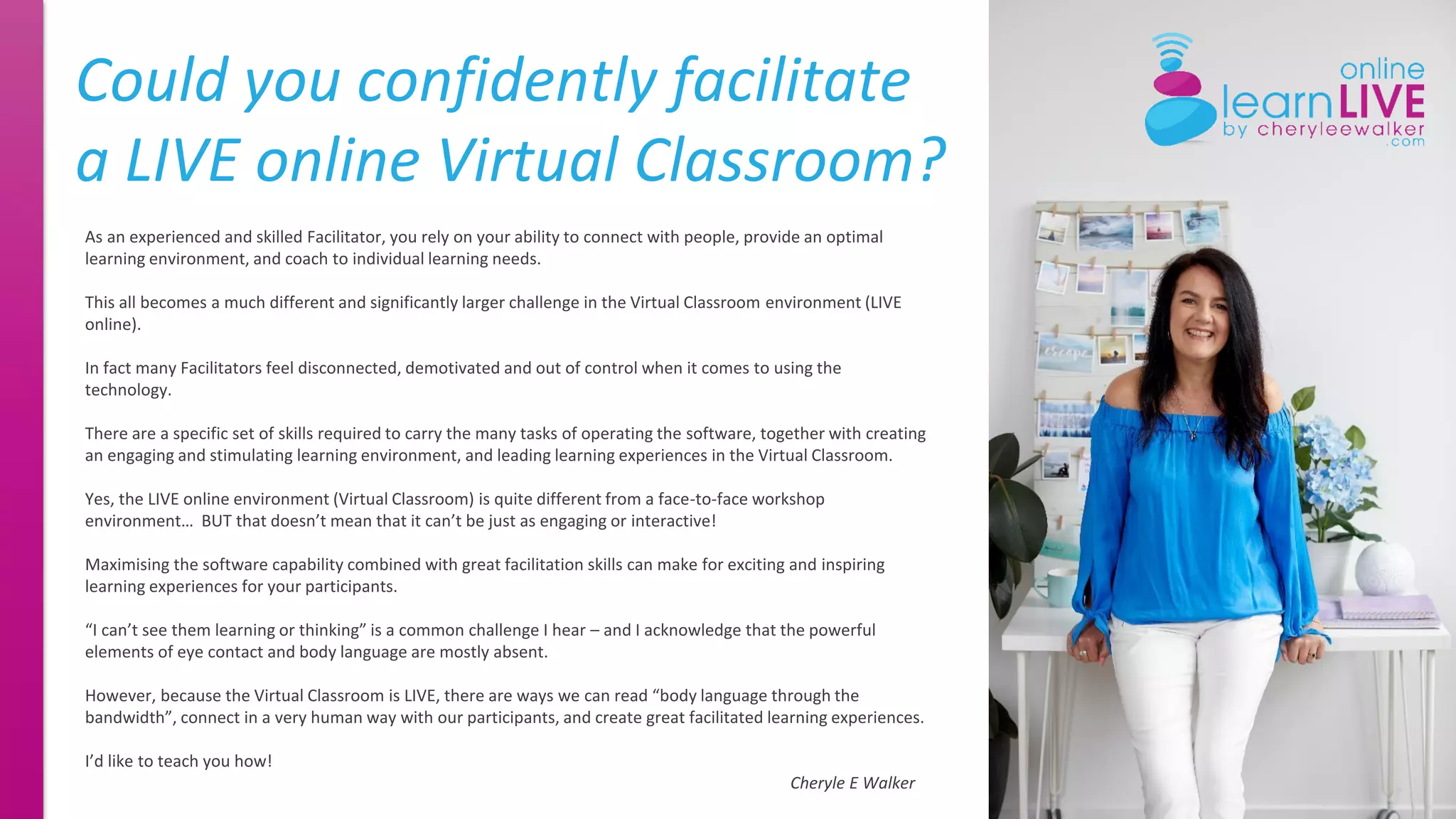 Facilitating in the Virtual Classroom Course | PDF