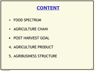 Facilitating Investment in Post Harvest Infrastructure | PPT