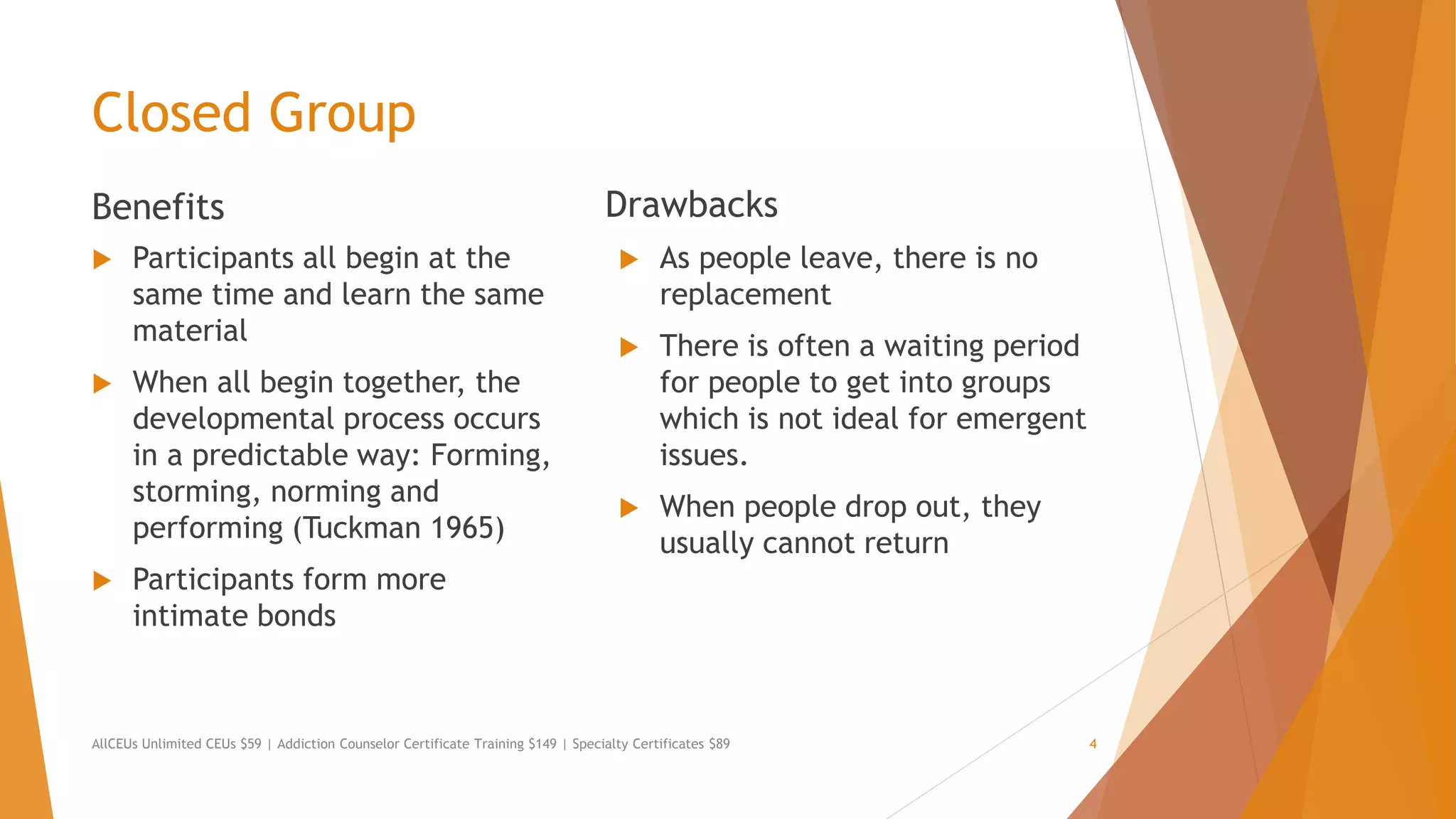Facilitating open ended groups | PPT
