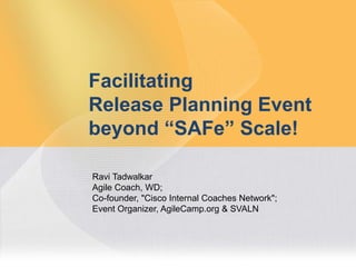 Facilitating Release Planning Event | PPT