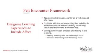 Facilitating the Adult Learner | PPTX