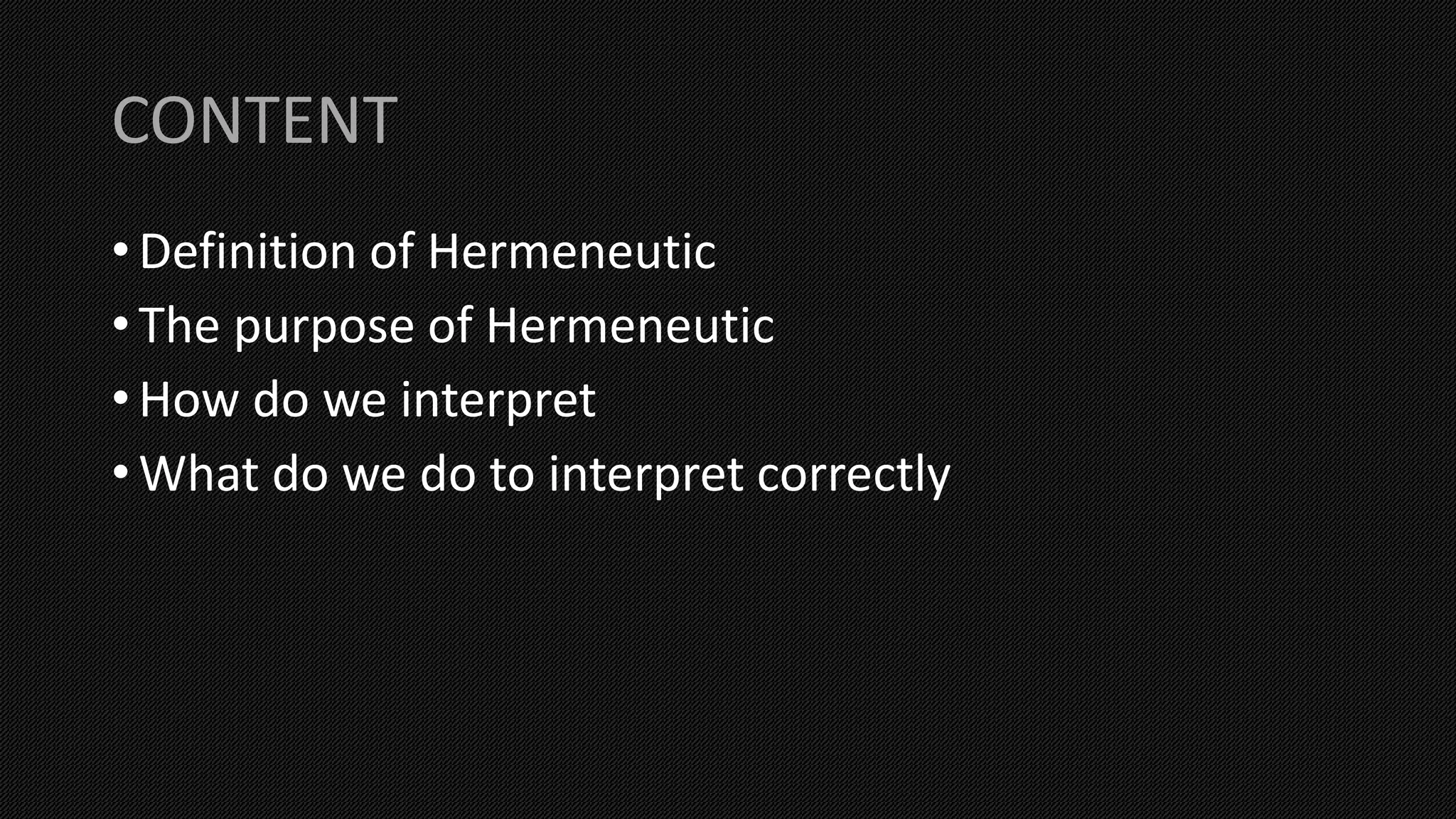 Hermeneutics | PPTX