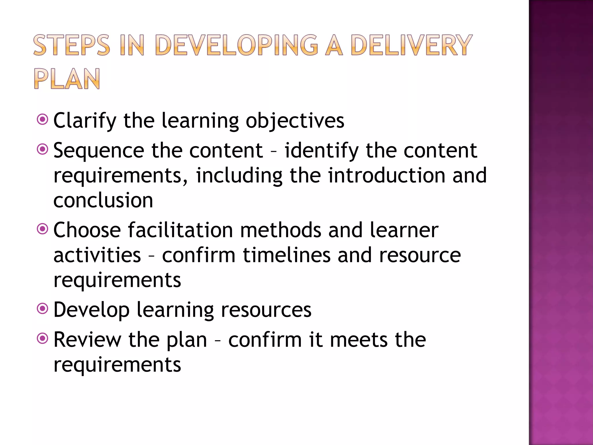 Facilitation Planning | PPT