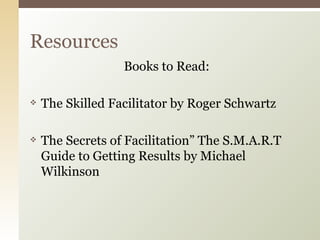 Facilitation 101 Presentation | PPT