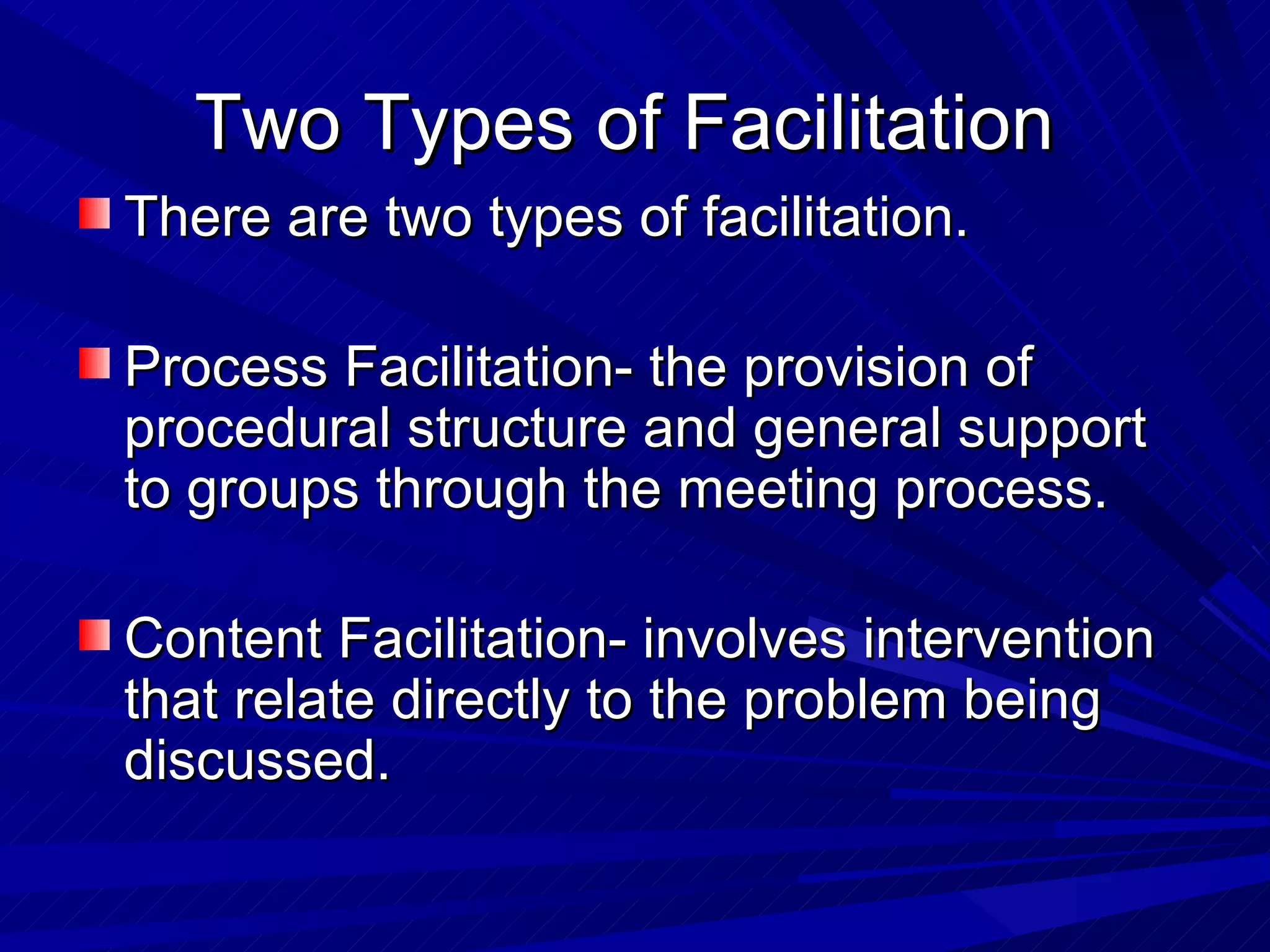 Facilitation Sucess | PPT