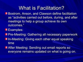 Facilitation Sucess | PPT