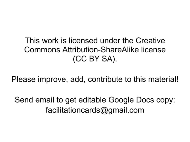 Facilitation cards | PPT