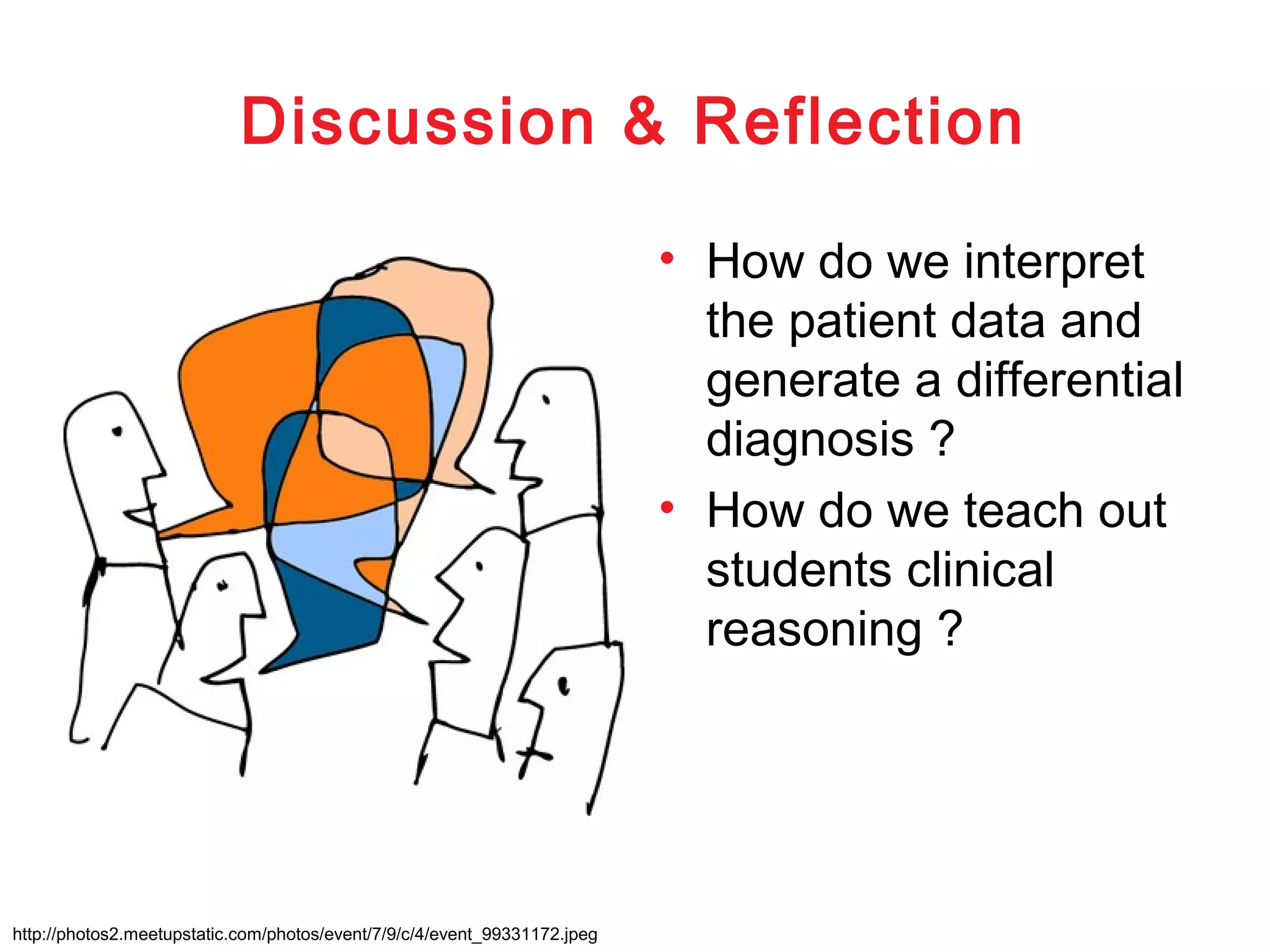 Facilitation of clinical reasoning during bedside teaching workshop for ...