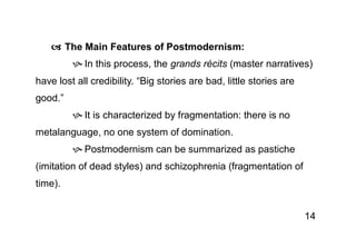 "Lyotard and Postmodernism" Key Terms and Ideas | PDF