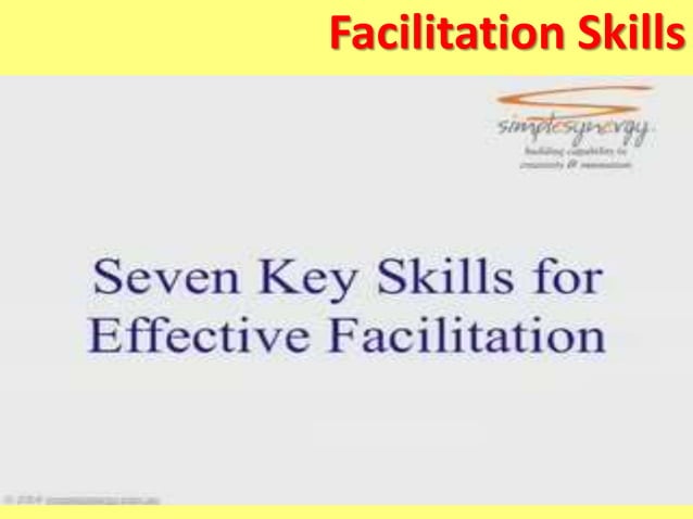 Facilitation skills | PPTX | Family and Relationships