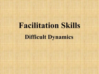 Facilitation skills ppt | PPT