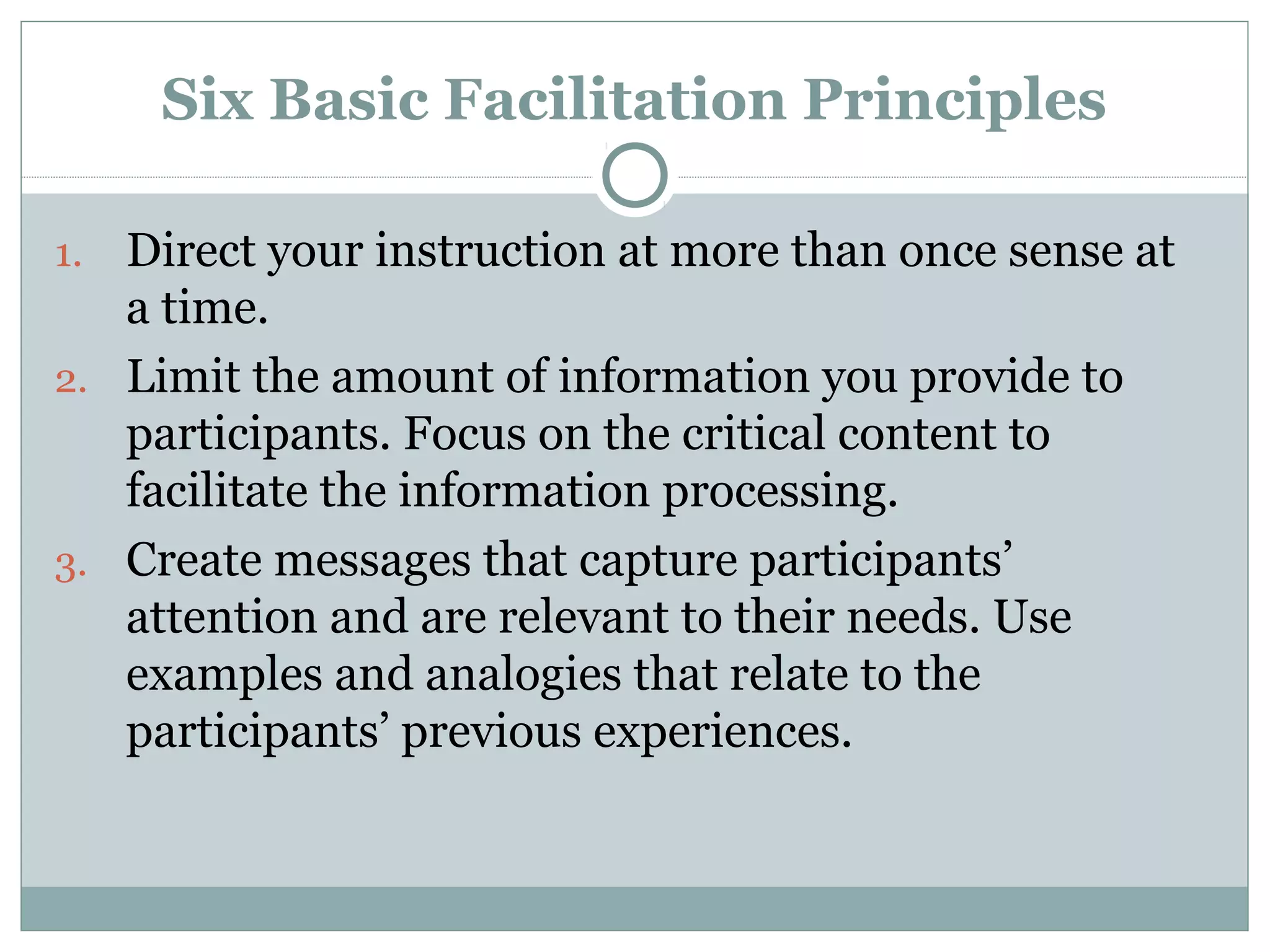 Facilitation skills presentation | PPT