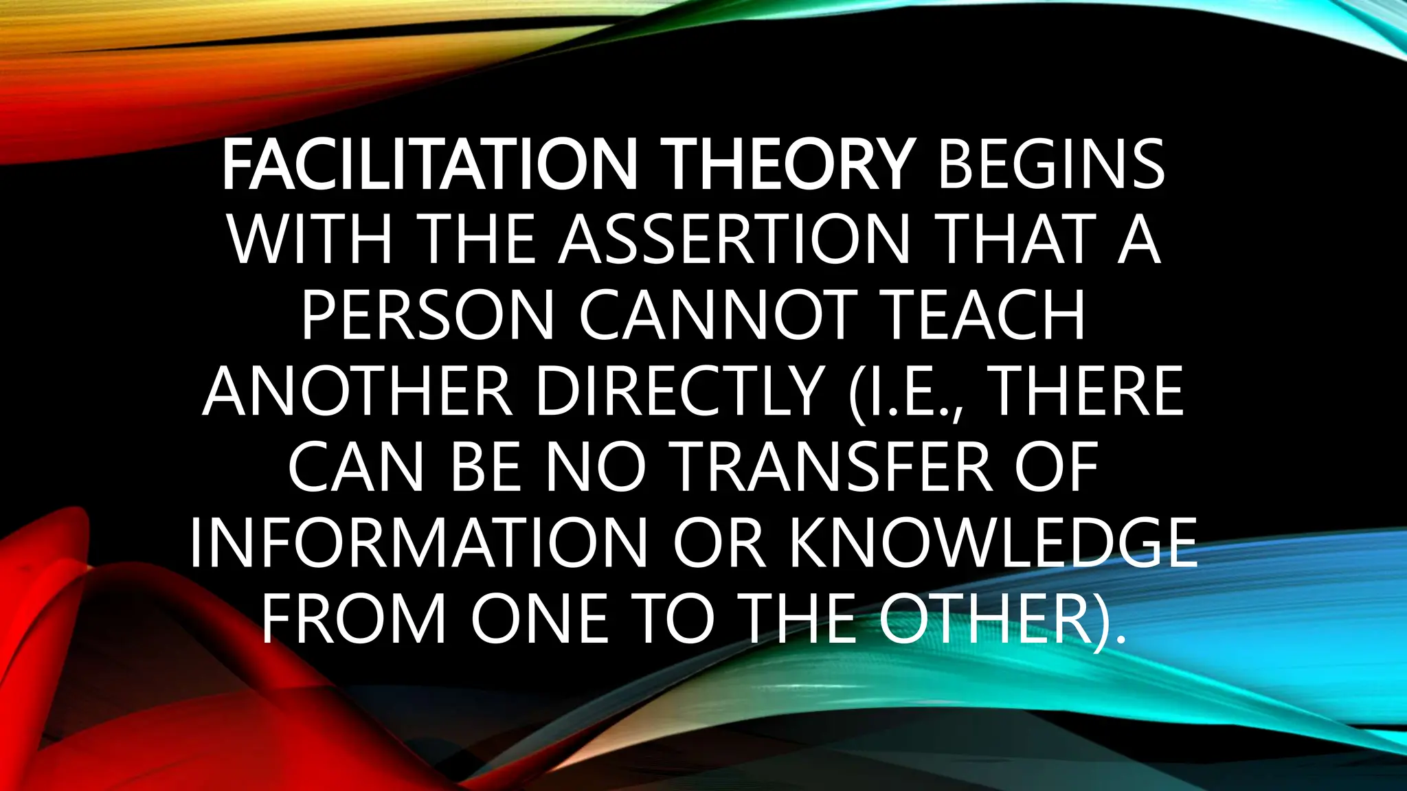 Facilitation Theory Values Education major | PPTX