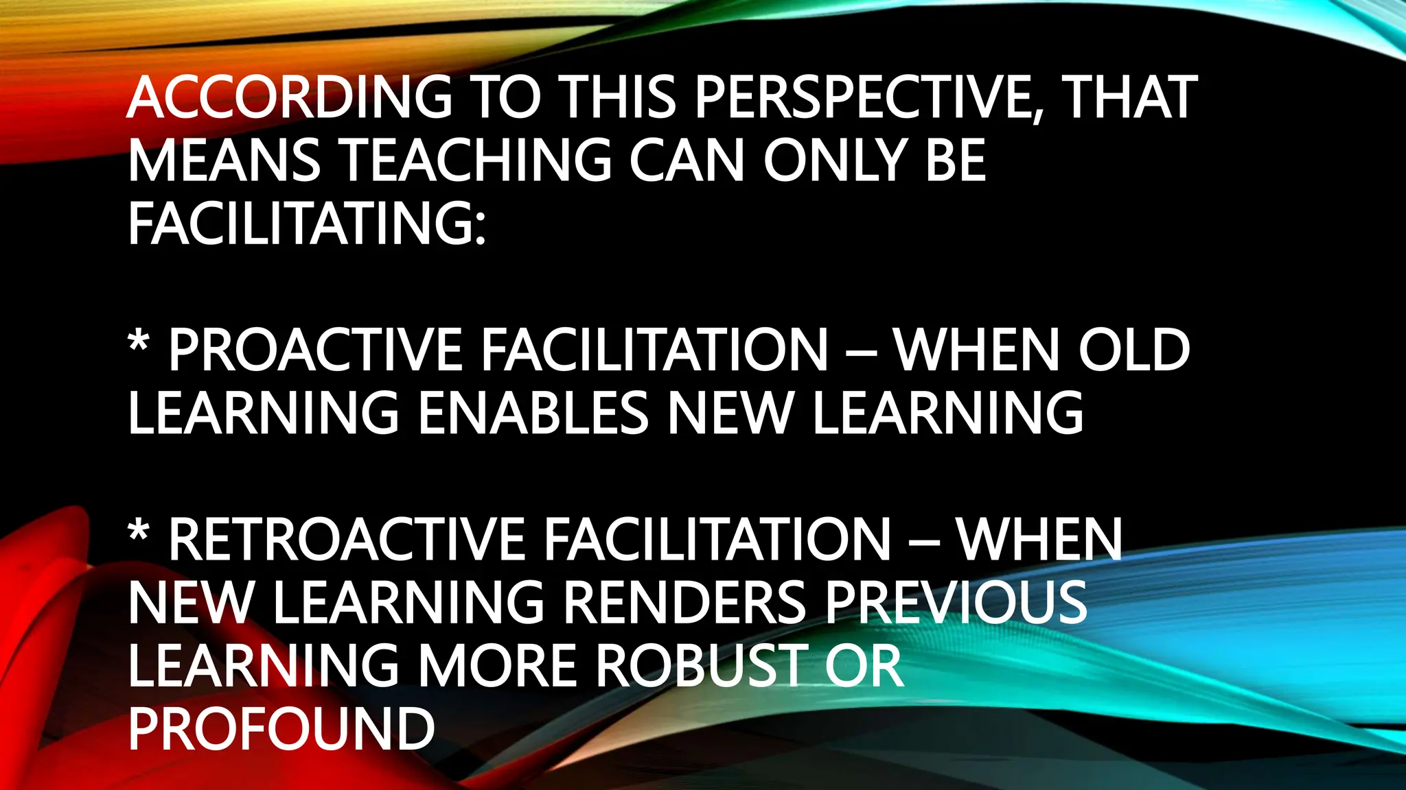 Facilitation Theory Values Education major | PPTX