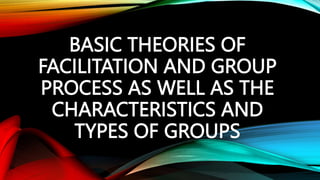 Facilitation Theory Values Education major | PPTX
