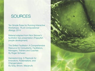 Tips for Workshop Facilitation | PDF | Technology & Computing