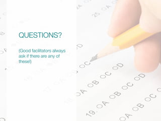 Tips for Workshop Facilitation | PDF | Technology & Computing