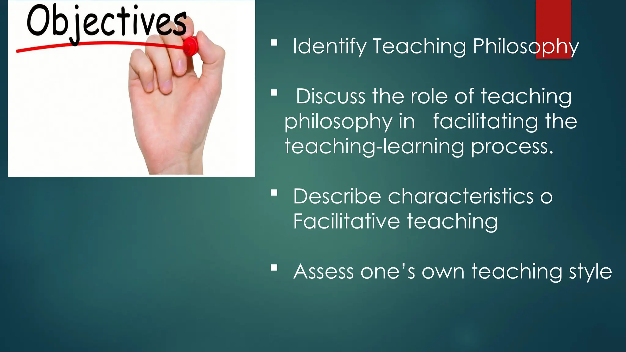 Facilitative Learning Process in Teaching | PPTX
