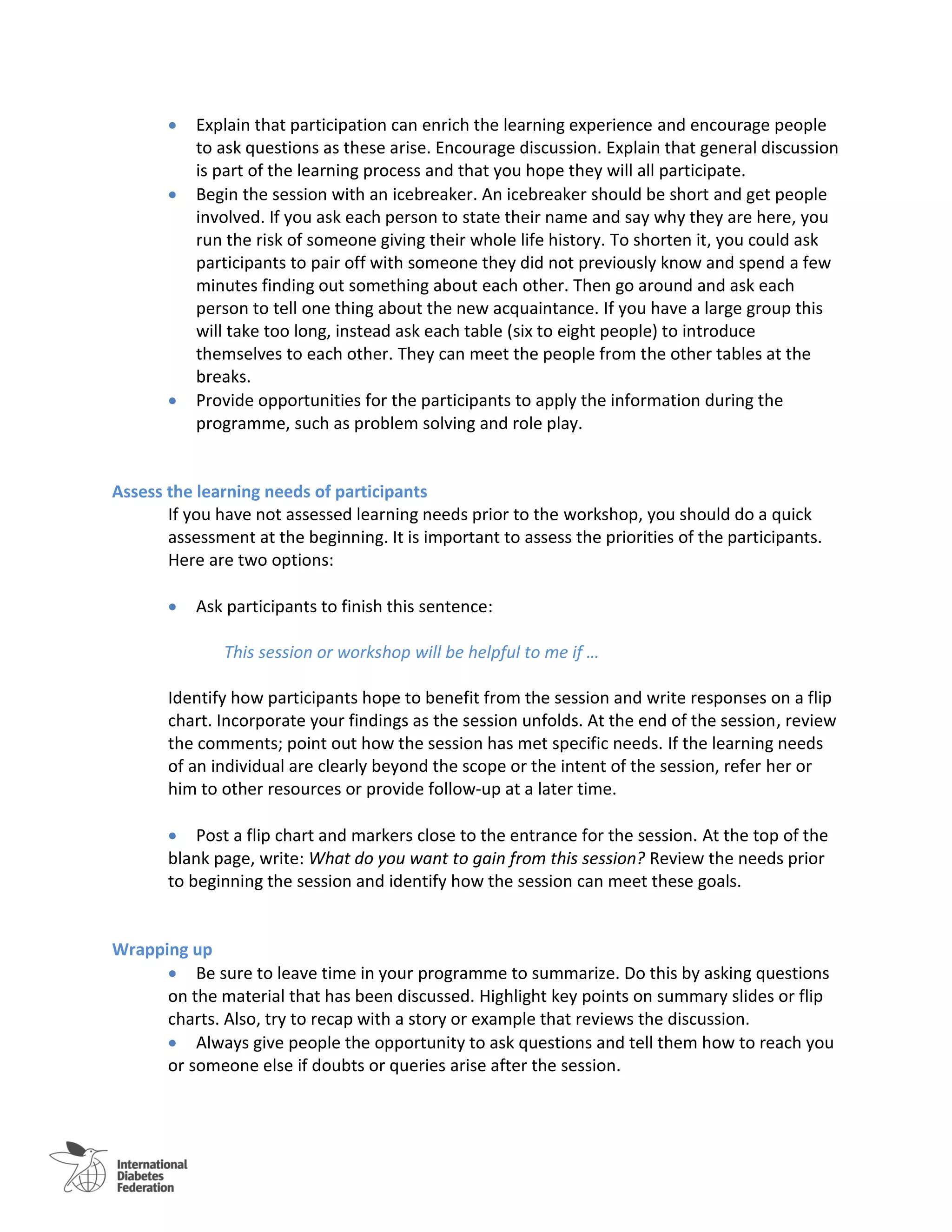 Facilitator guide en | PDF