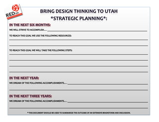 Design Thinking Workshop Handout | PDF