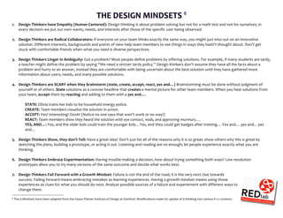 Design Thinking Workshop Handout | PDF