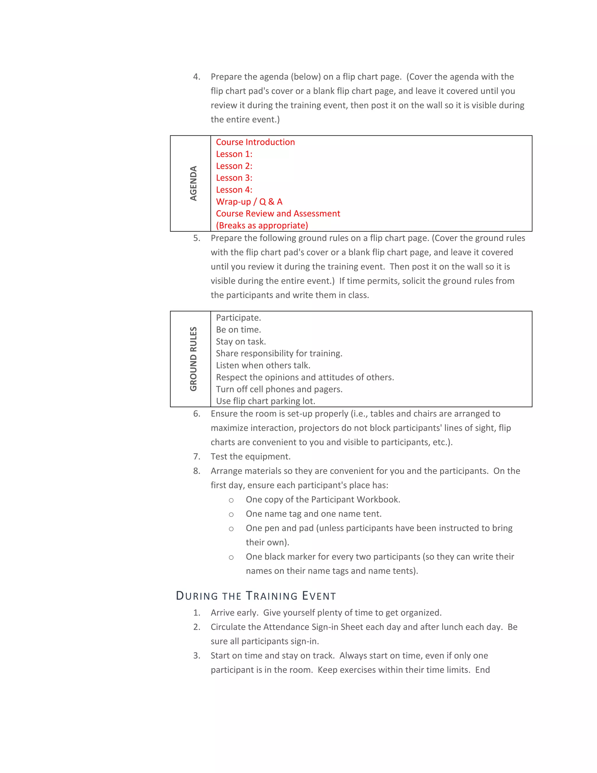 Facilitator guide template | DOCX